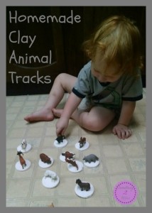 Homemade Clay Animal Tracks
